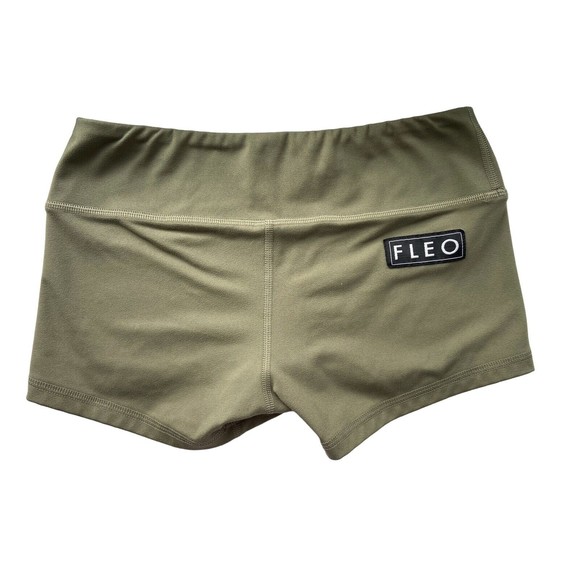 Fleo | Shorts | Fleo Womens Training Spandex Shorts Size S Shadow Sage ...